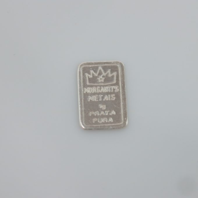 1060g – Barra de Prata 99,9% - Morganti's Metais
