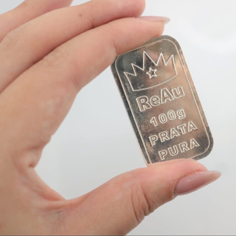 1060g – Barra de Prata 99,9% - Morganti's Metais